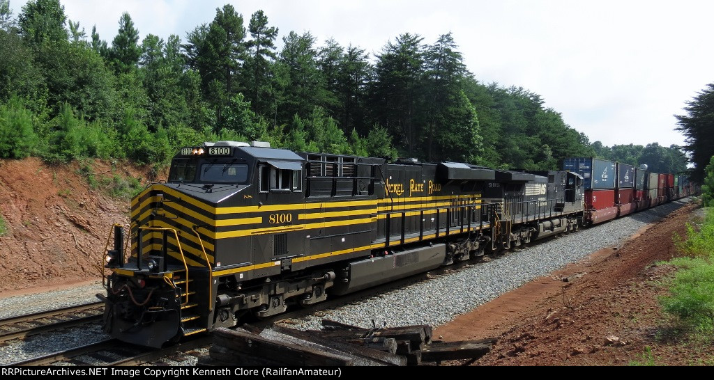 NS train #221 with (HERITAGE UNIT) (pic 1)